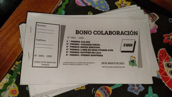 Bono Colaboración para mejorar el espacio verde del barrio El Tucán ...