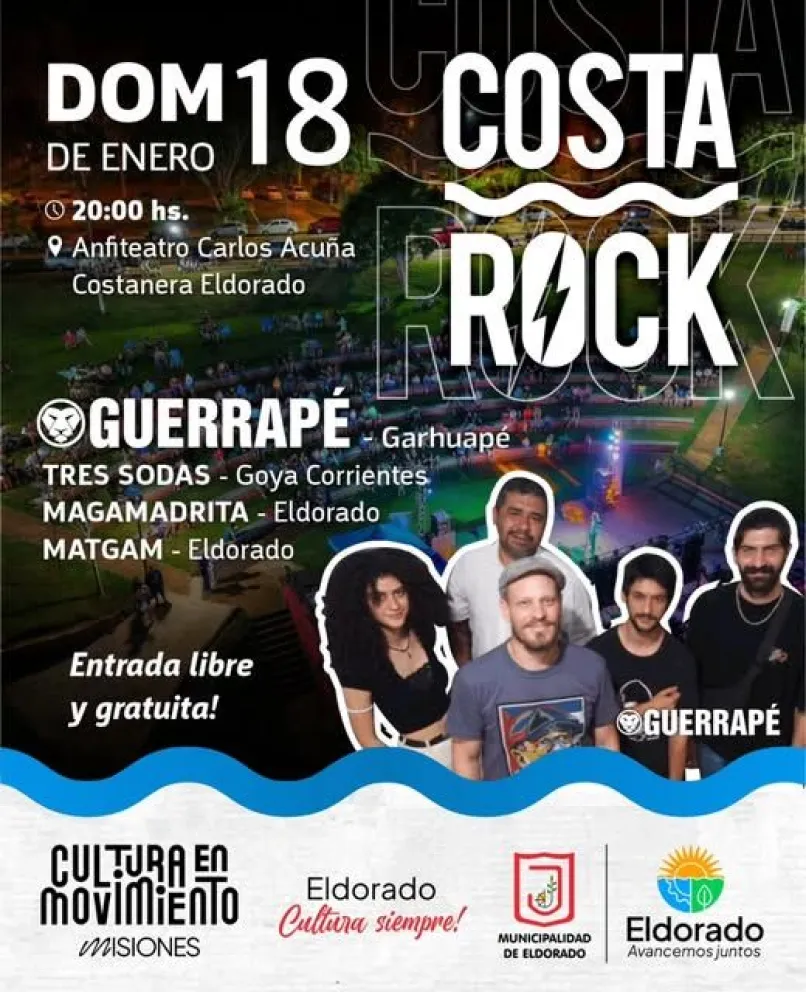 Este domingo se viene una noche a puro rock frente al río Paraná | Stop ...